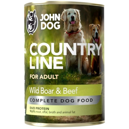 John Dog Country Line dzik i wołowina 400 g 400 g | polskie marki ...
